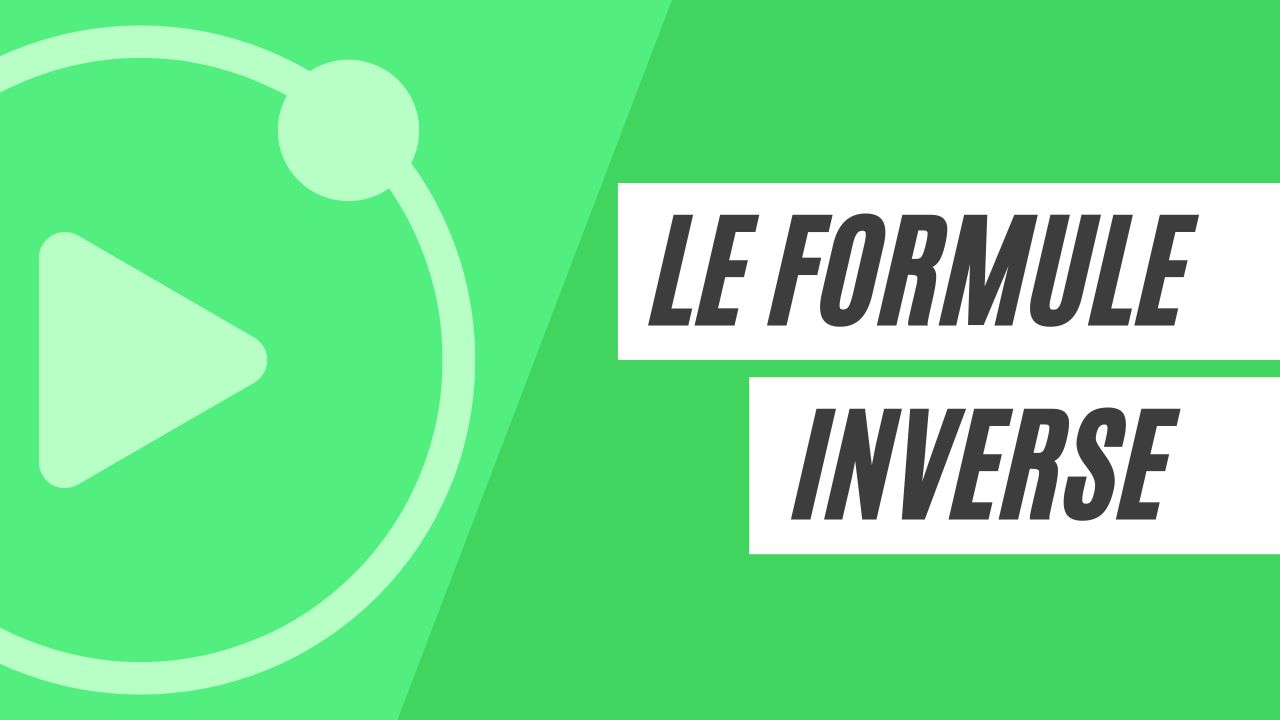 Le formule inverse - Fisica Fast