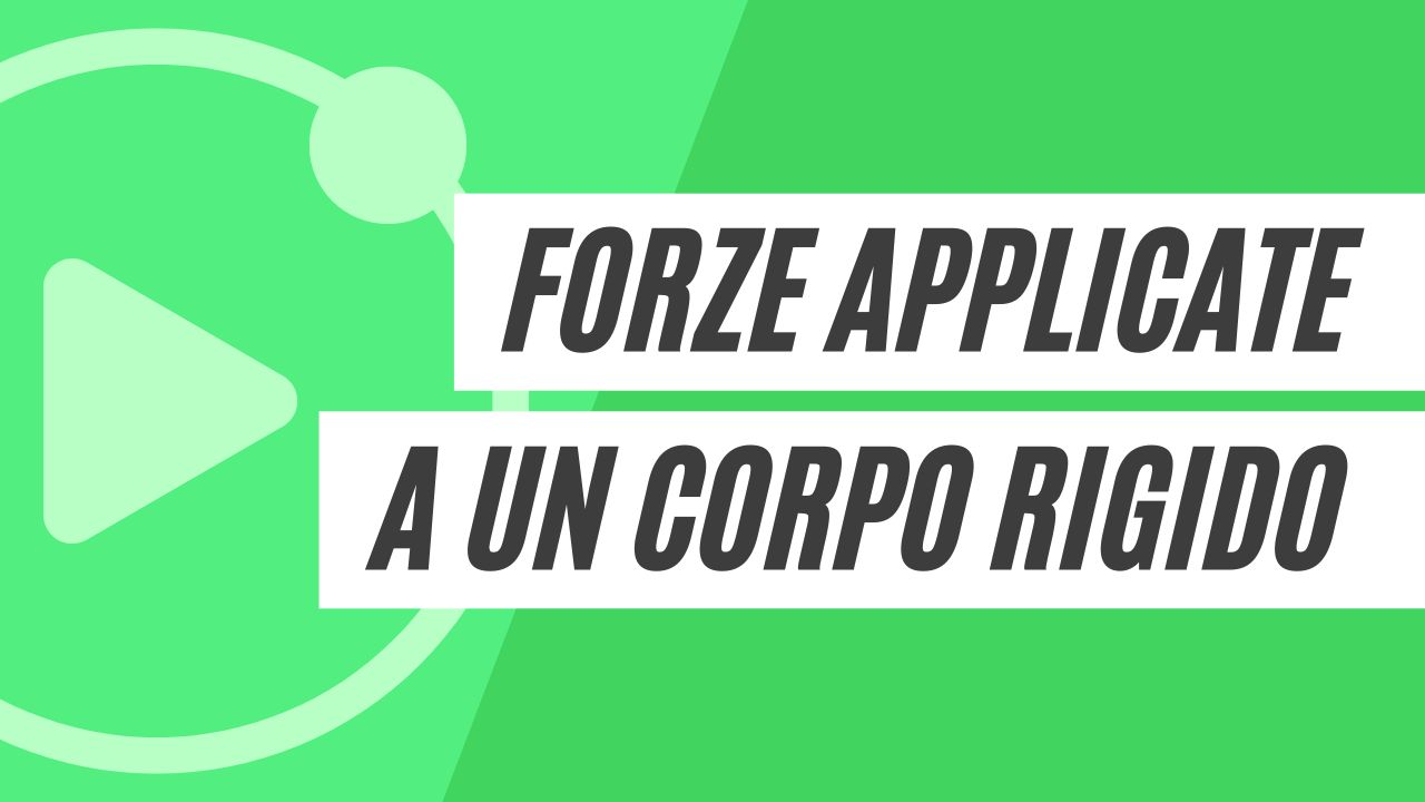 Forze applicate a un corpo rigido - Fisica Fast
