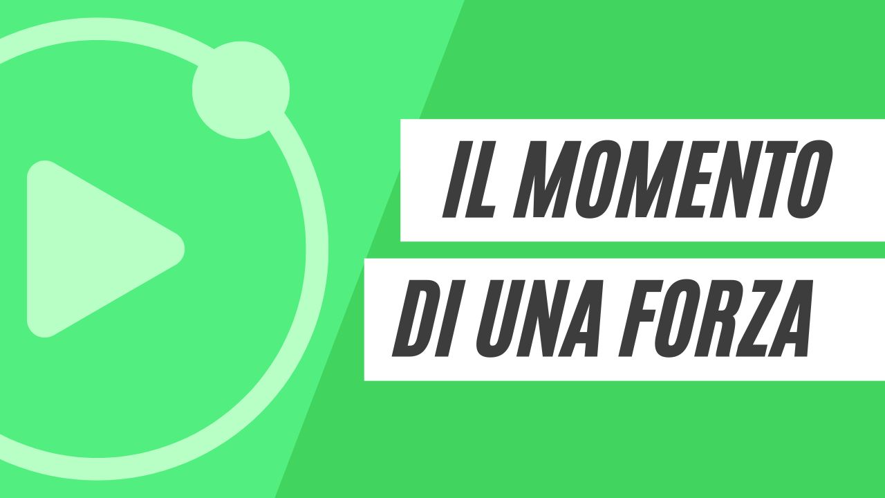 Il momento di una forza - momento torcente - Fisica Fast