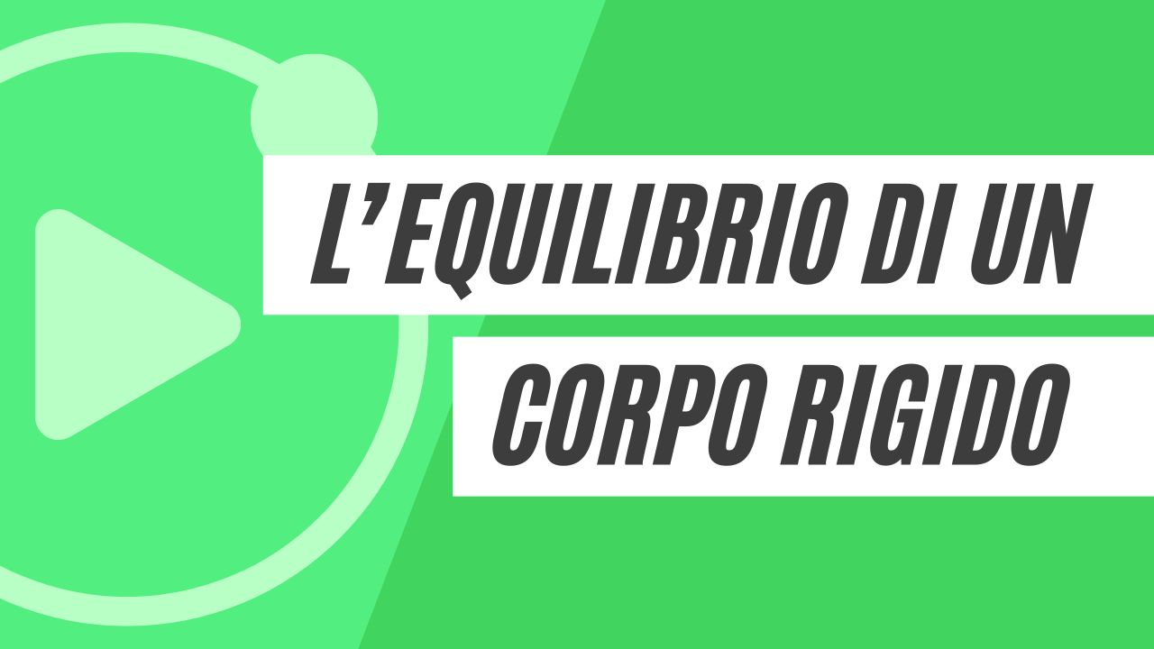 L'equilibrio di un corpo rigido - Fisica Fast